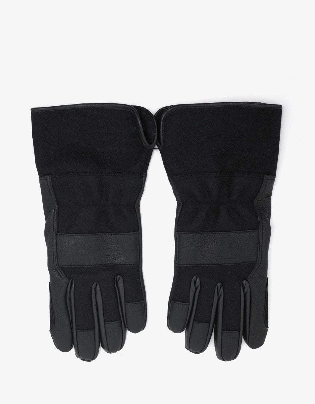 Balenciaga Black Leather & Wool Gloves – Zoo Fashions
