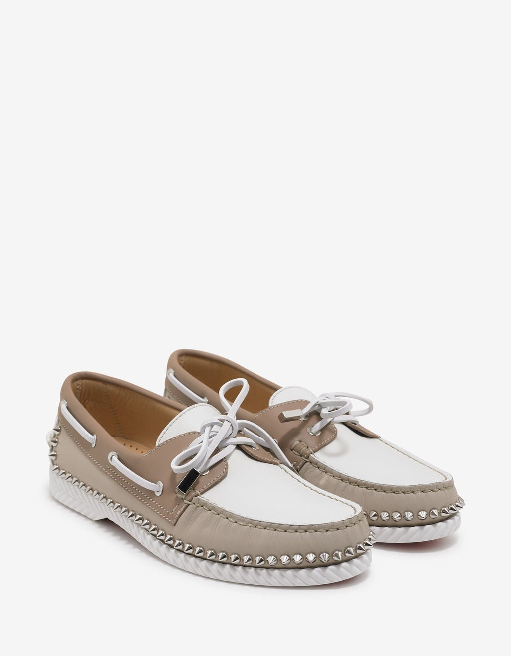 Christian Louboutin Steckel Colombe Beige Boat Shoes – mens designer ...