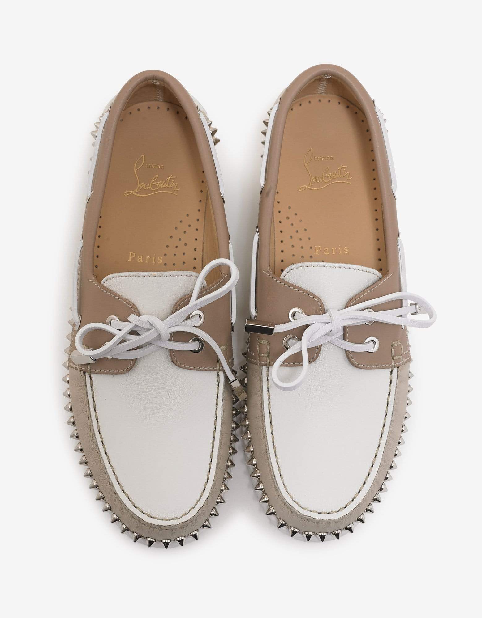 Christian Louboutin Steckel Colombe Beige Boat Shoes – Zoo Fashions