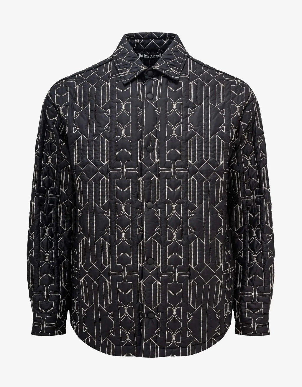 Palm Angels Grey All-over Monogram Overshirt – Zoo Fashions