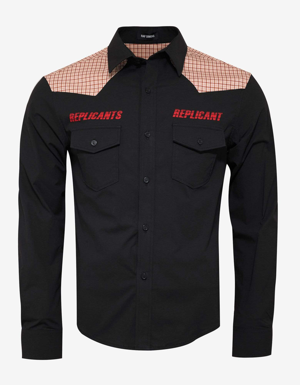 Raf Simons Black Replicants Print Western Shirt - circa SS18 – Zoo Fashions