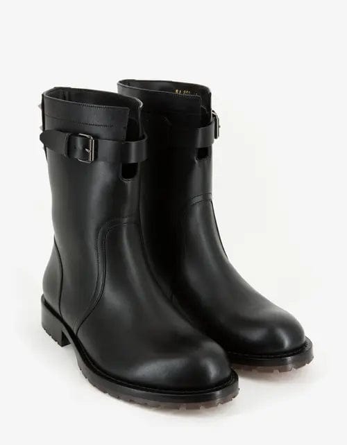 Valentino Black Leather Rockstud Boots – Zoo Fashions